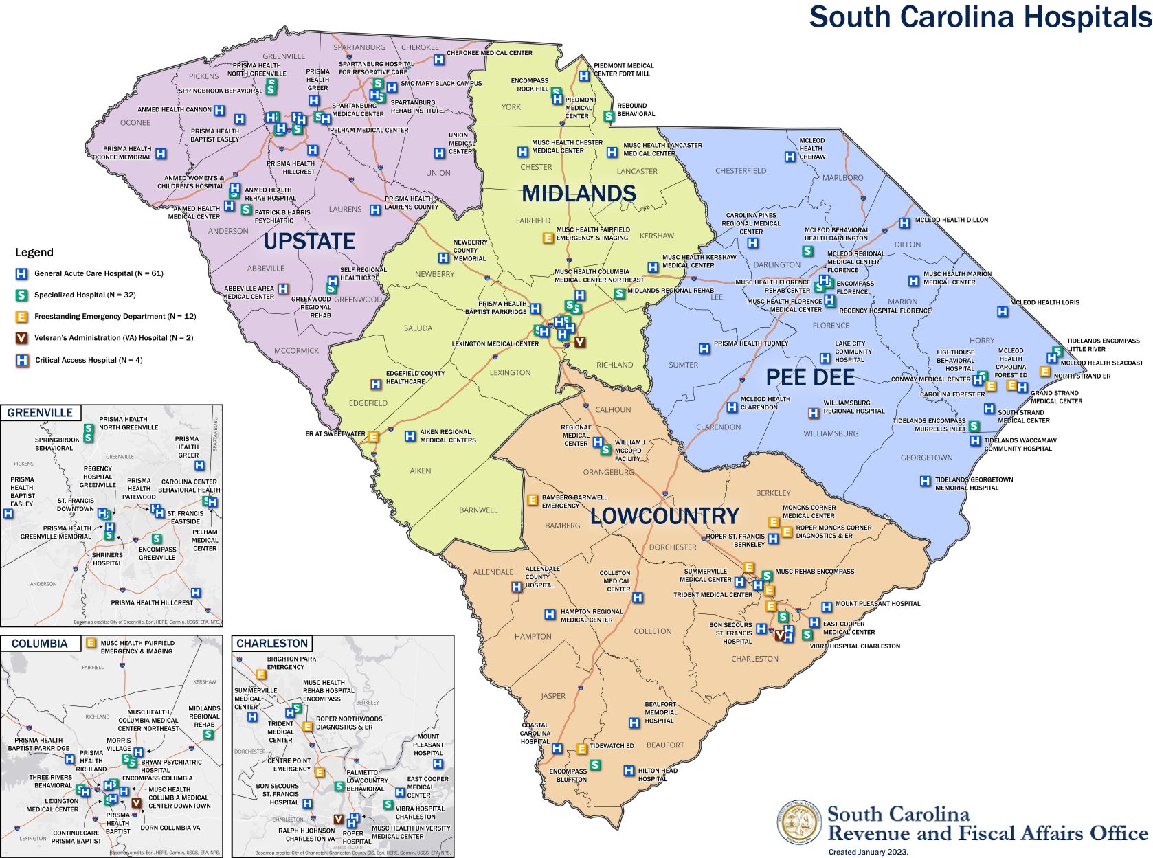SC Hospitals | South Carolina Revenue and Fiscal Affairs Office